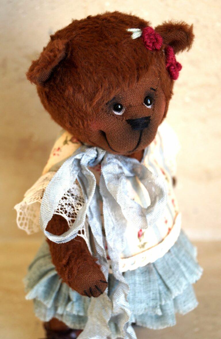 Free Jointed Teddy Bear in The Dress Pattern Tutorial - Teddy Bear Art