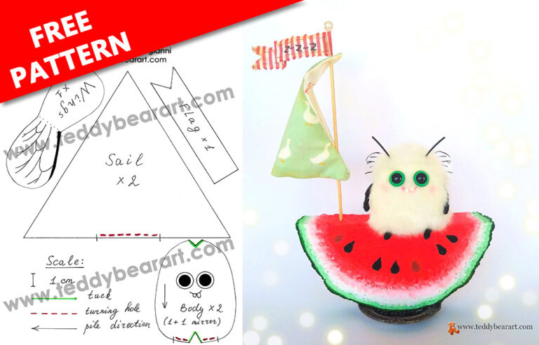 Free Insect Plush Sewing Pattern & Tutorial - Teddy Bear Art