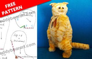 Purr-fect Gift: Making a Teddy Toy from a Free Cat Sewing Pattern ...