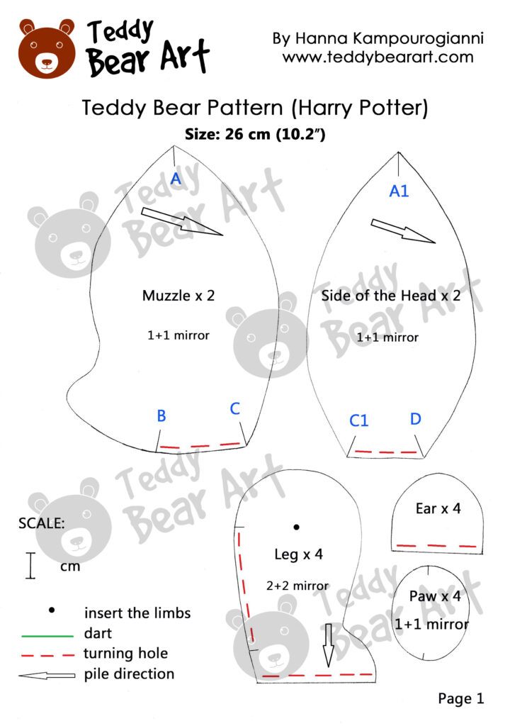 Free Teddy Bear Sewing Pattern Guide - Teddy Bear Art