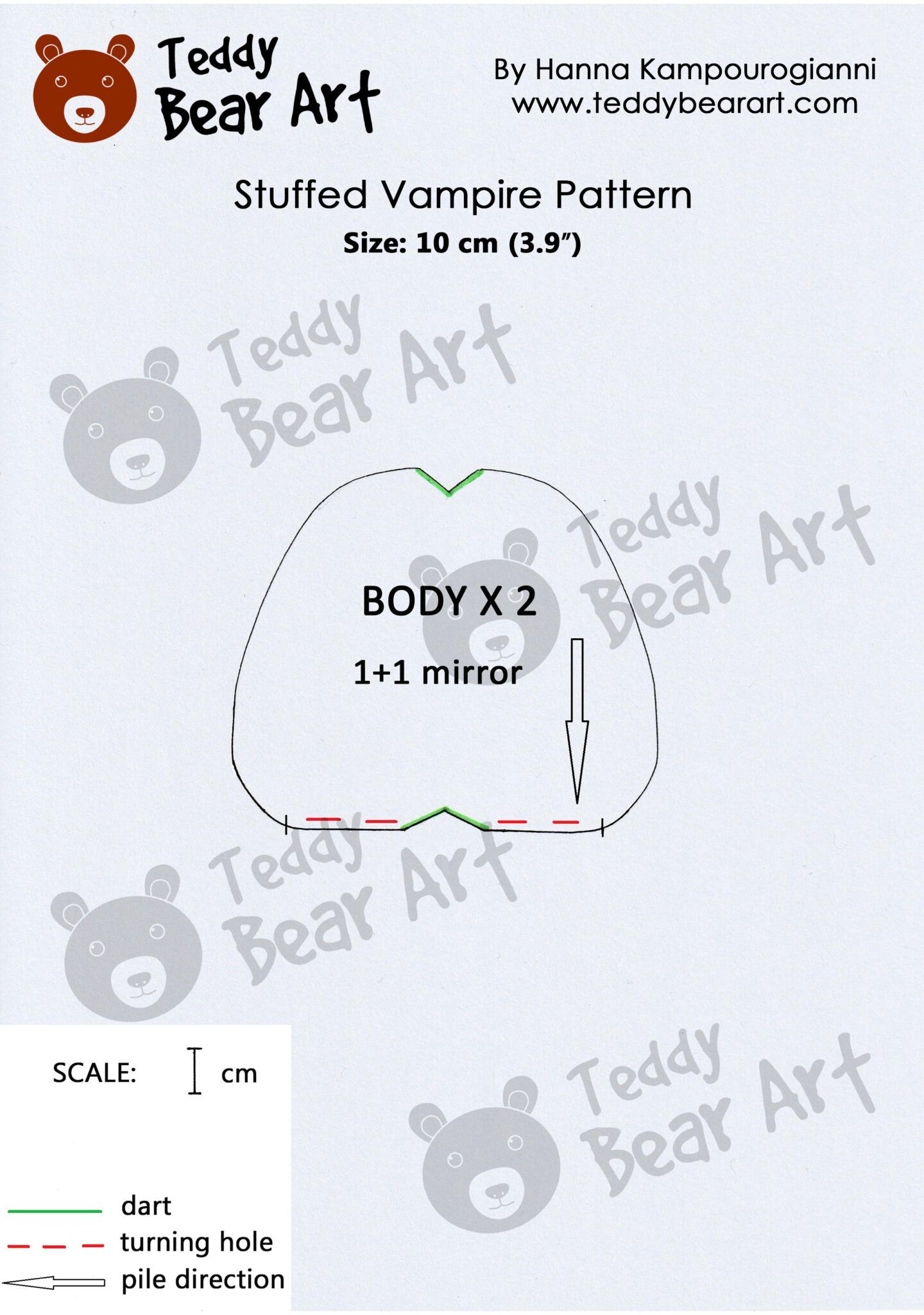 Easy Craft a Stuffed Vampire Toy with a Free Pattern - Teddy Bear Art