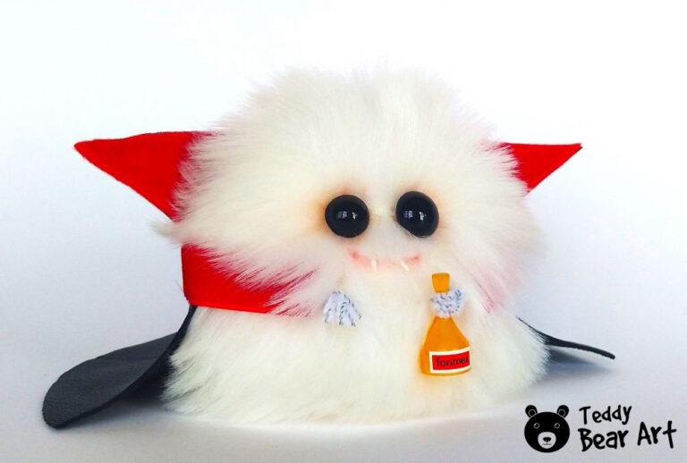 Easy Craft a Stuffed Vampire Toy with a Free Pattern - Teddy Bear Art
