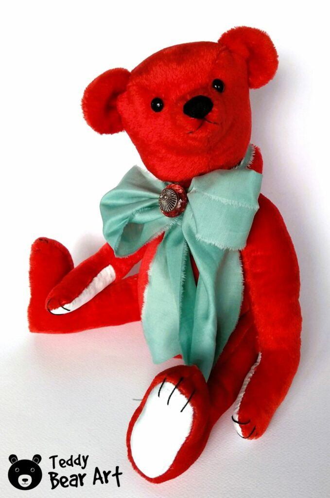 Sneak Peek: Exclusive Mohair Red Teddy Bear Sewing Pattern Unveiled ...