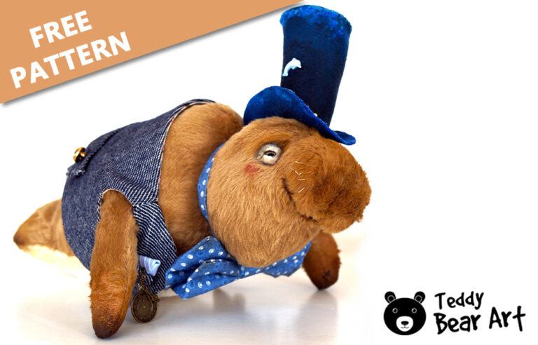 Making Waves: Plush Manatee Sewing Pattern - Teddy Bear Art