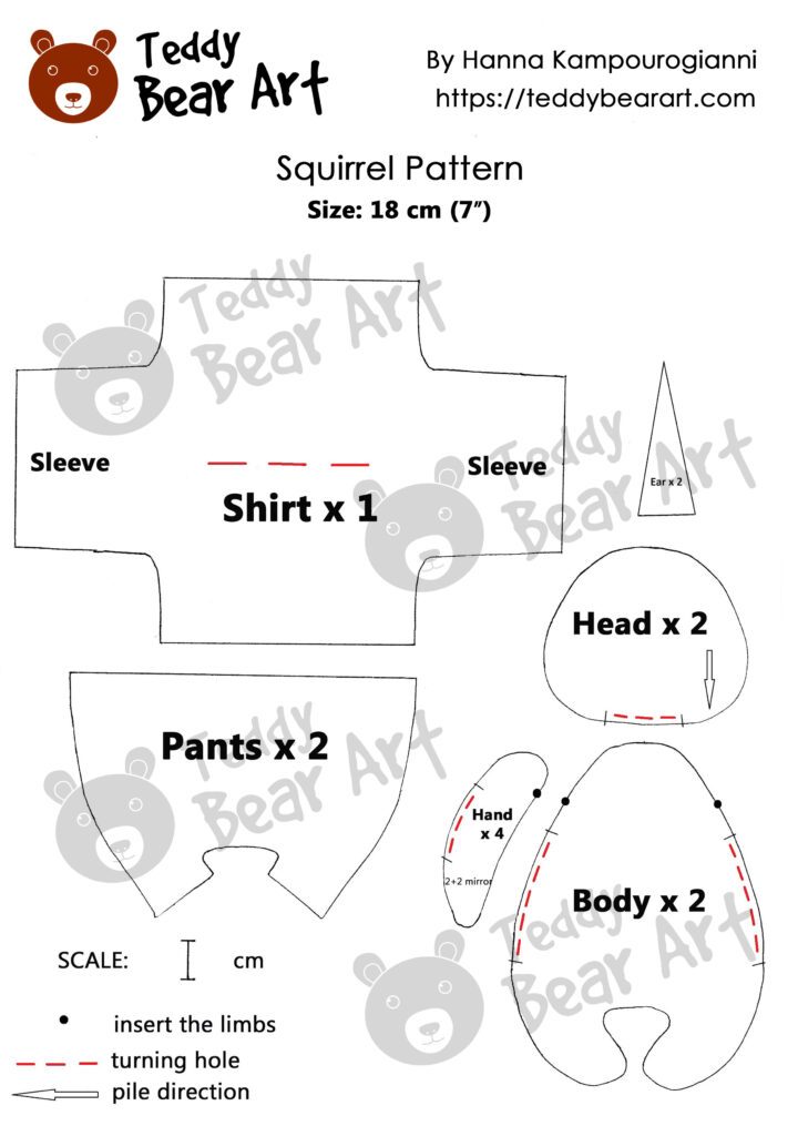 Adorable Squirrel Sewing Pattern with Outfit: A Step-by-Step Guide ...