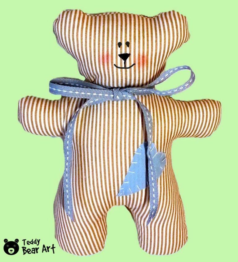 Teddy Bear Sewing Pattern for Beginners: Step-by-Step Guide to Sew Your ...