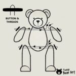 Simple Teddy Bear Sewing Pattern: Attaching Limbs – Thread and Buttons ...
