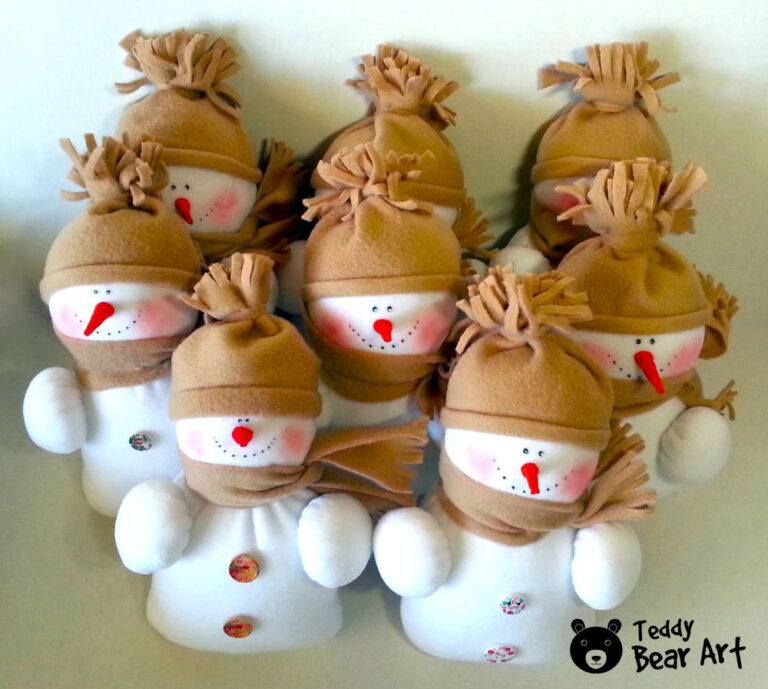 Easy Stuffed Snowman Pattern: A Quick Craft for All Ages - Teddy Bear Art