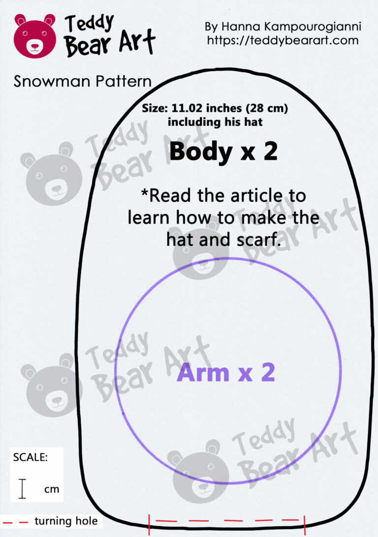 5 Easy Stuffed Animal Sewing Patterns with Free Templates - Teddy Bear Art