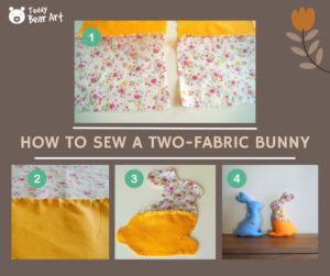 Easter Bunny Sewing Pattern and Tutorial: Easy DIY - Teddy Bear Art