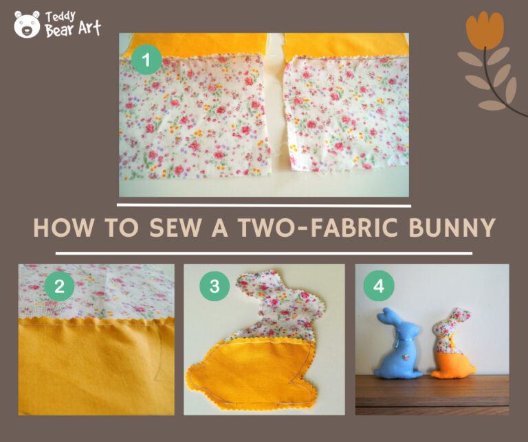 Easter Bunny Sewing Pattern and Tutorial: Easy DIY - Teddy Bear Art