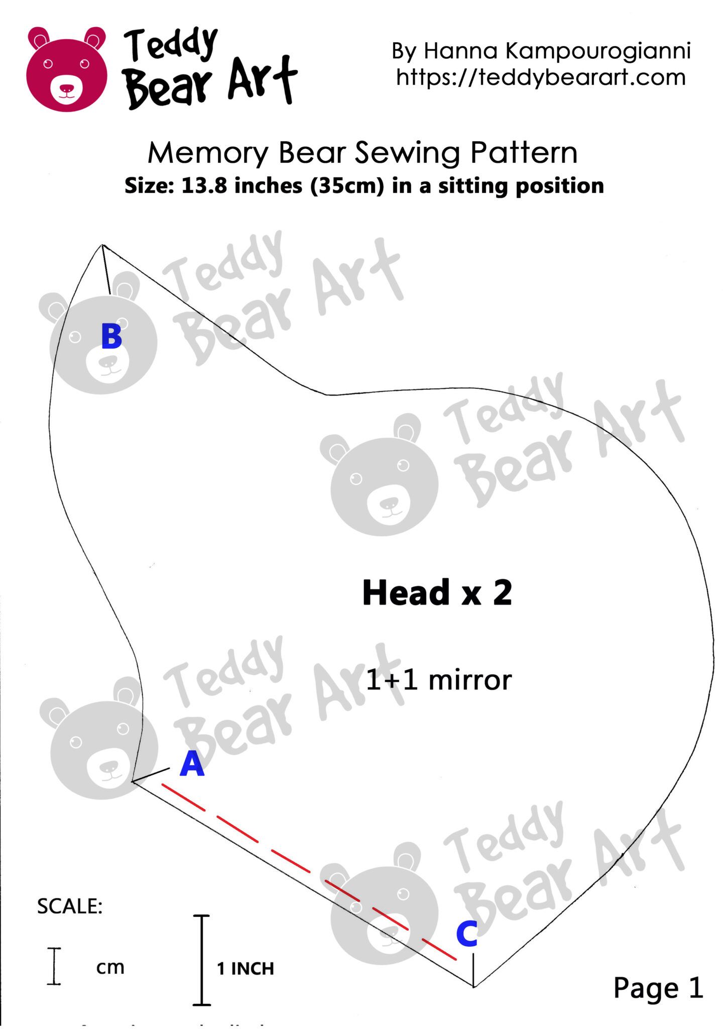 Free Memory Bear Sewing Pattern: Create a Special Keepsake - Teddy Bear Art