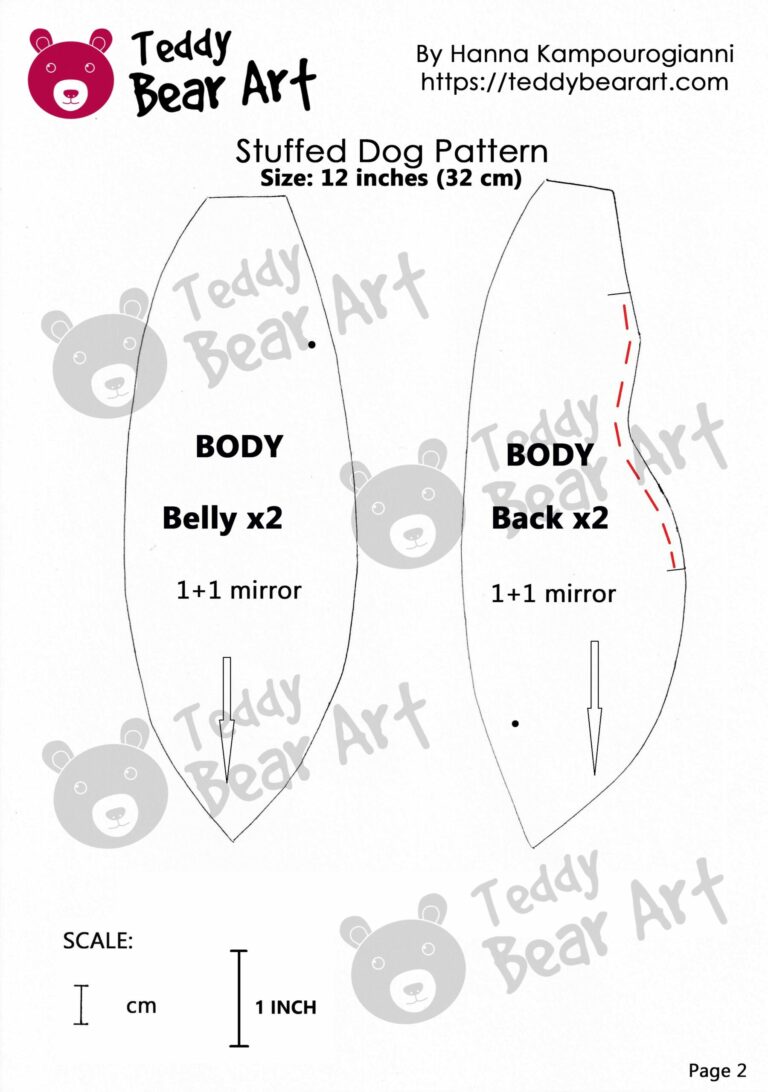 Free Stuffed Dog Pattern and Jacket Pattern for a Collector’s Toy ...