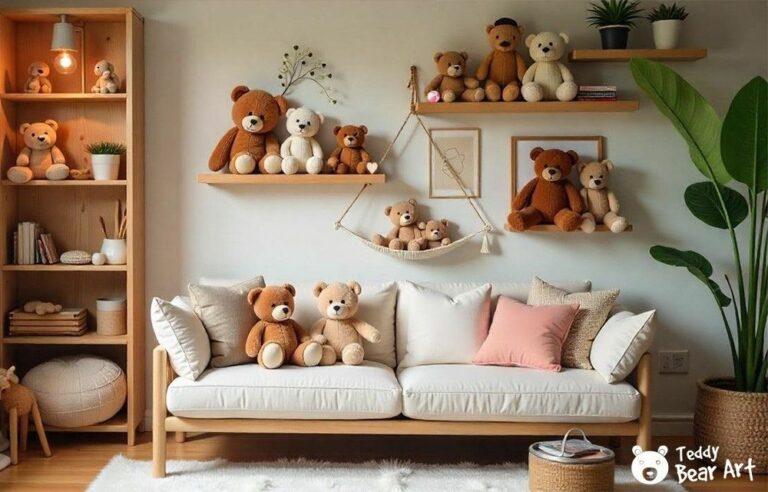 10 Stylish Stuffed Animal Display Ideas - Teddy Bear Art
