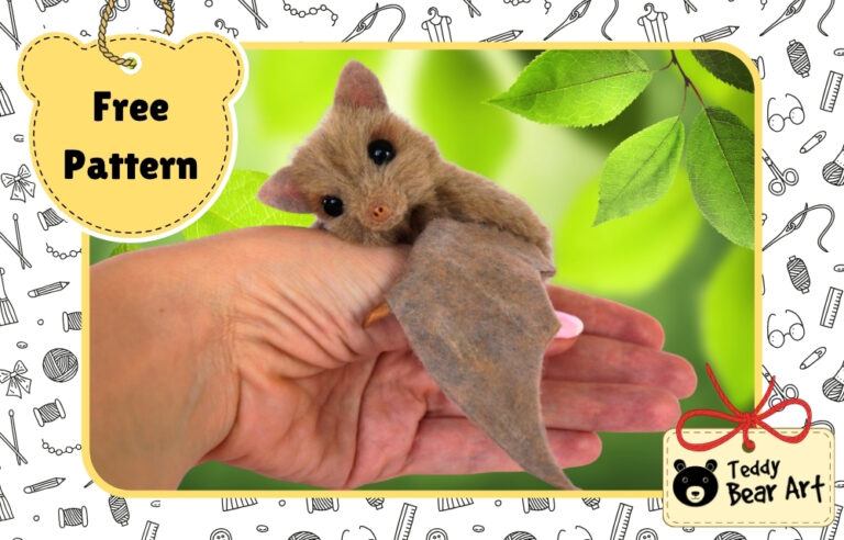 Free Bat Plush Sewing Pattern - Teddy Bear Art