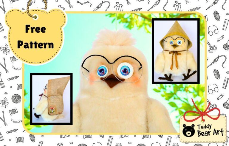 Free Bird Stuffed Animal Pattern Tutorial - Teddy Bear Art