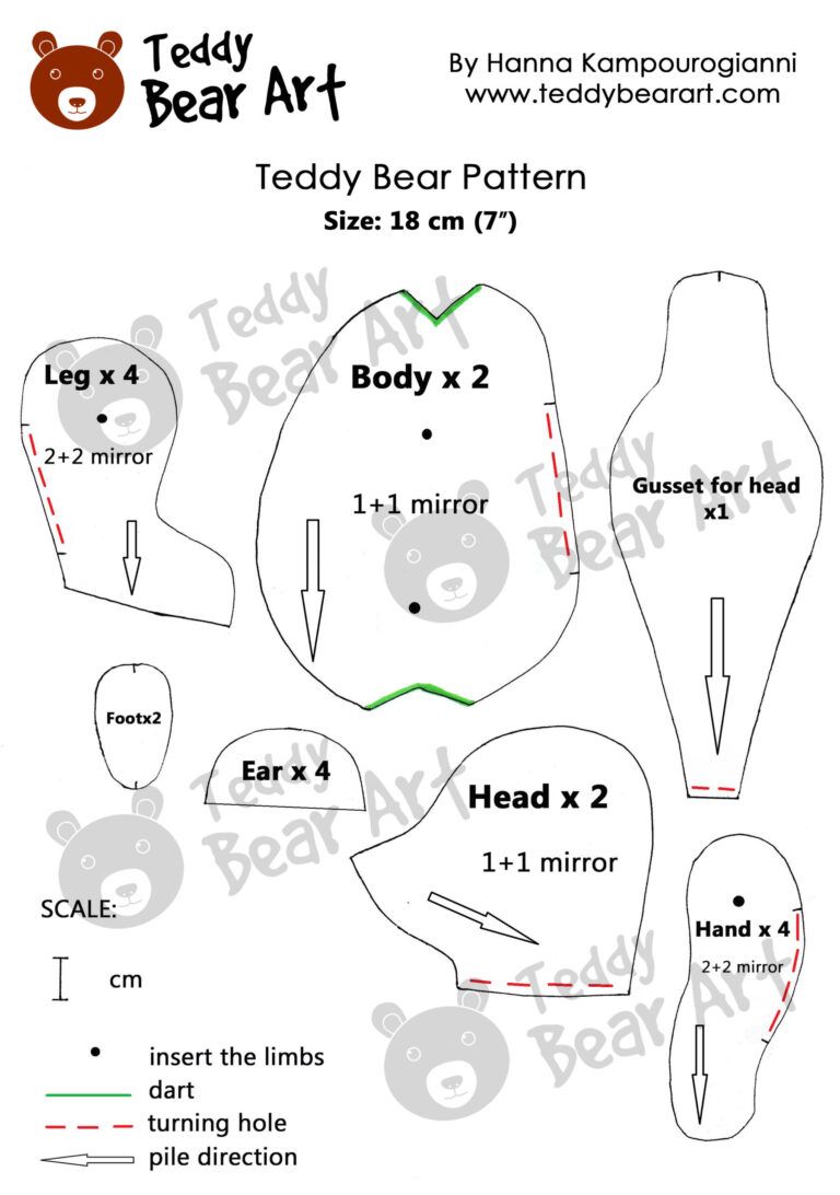 7 Free Plush Sewing Patterns - Teddy Bear Art