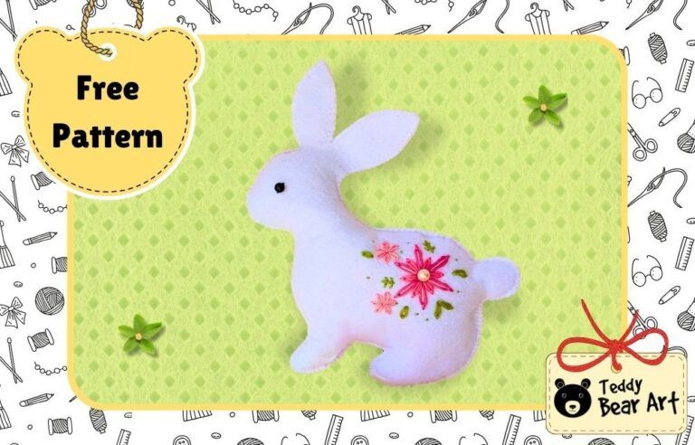 Free Felt Rabbit Sewing Pattern - Teddy Bear Art