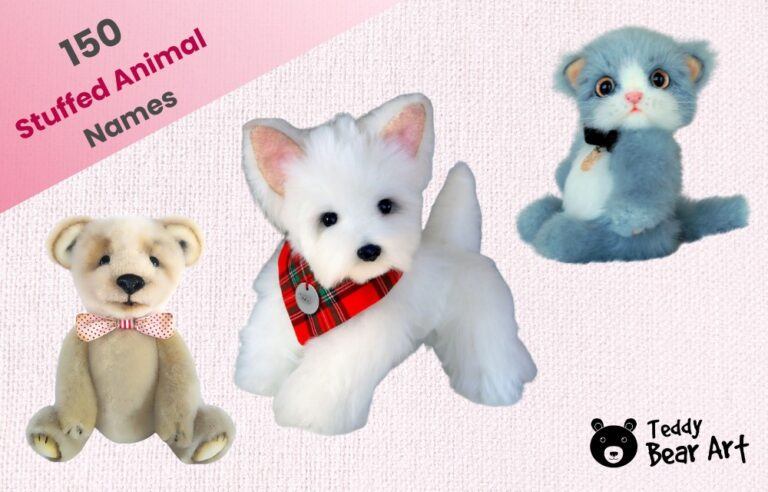 150 Stuffed Animal Names That Will Melt Your Heart - Teddy Bear Art